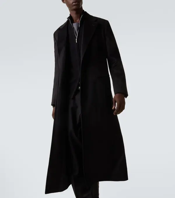SAMAN AMEL Wool And Cashmere Blend Overcoat