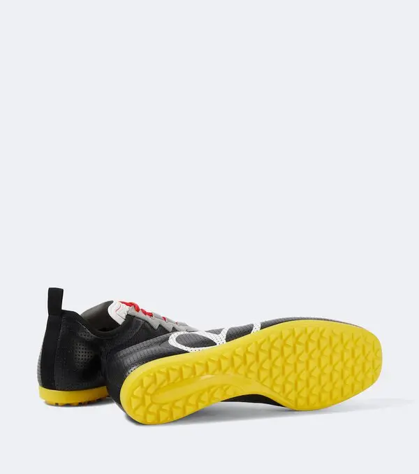 Valentino Garavani Chromathon Vlogo Signature Leather Sneakers - Black