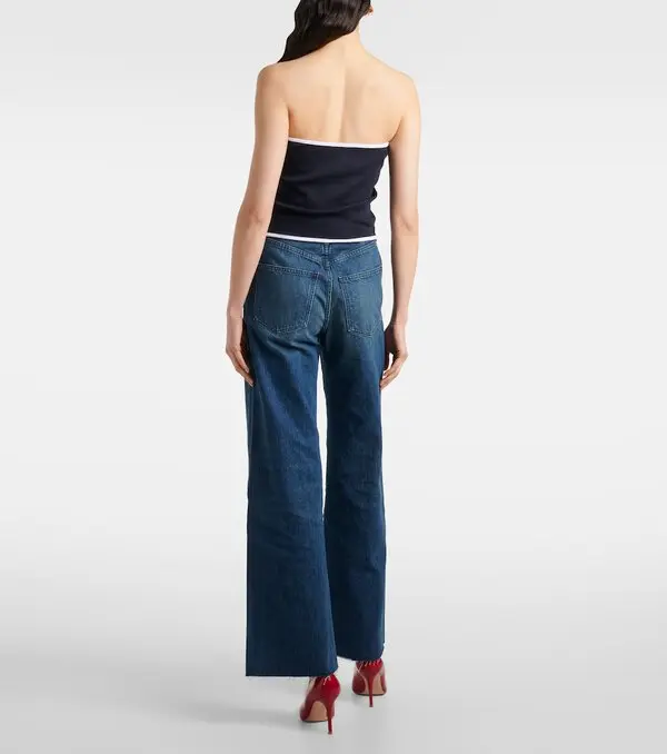 Veronica Beard Valley Cotton-blend Tube Top