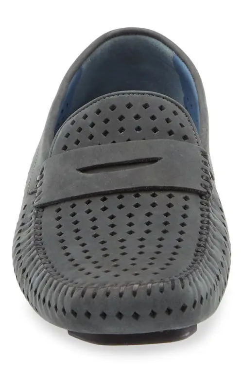 Robert Zur Flyer Perforated Driving Shoe - Slate