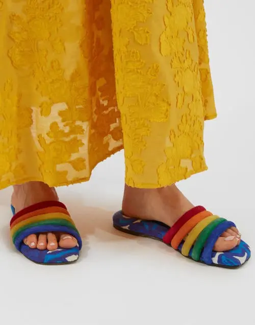 La DoubleJ Tones Slides - Anemone Blue