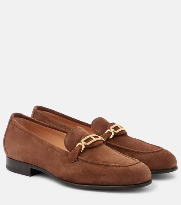 TOM FORD Whitney Suede Loafers - Brown