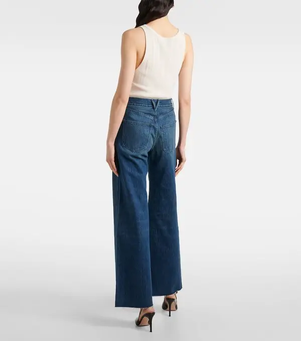 Veronica Beard Taylor Wide-leg Jeans