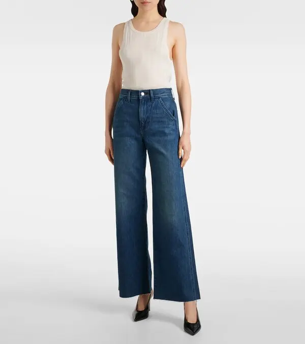 Veronica Beard Taylor Wide-leg Jeans