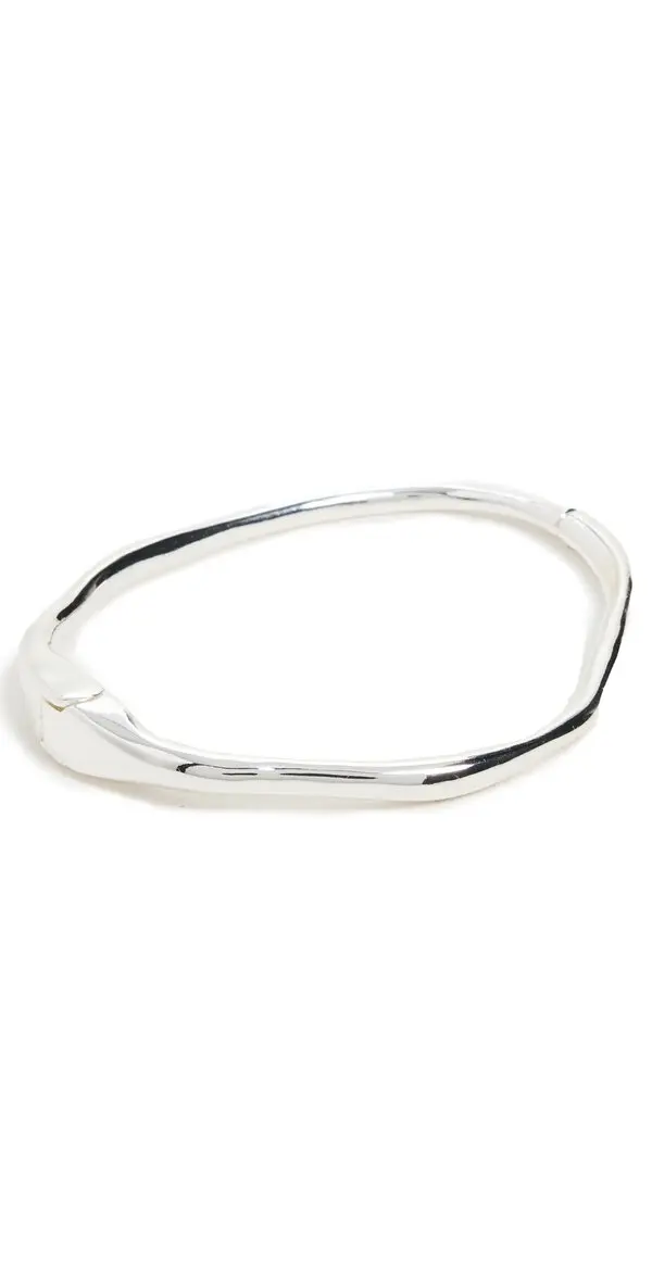 Shashi Asymmetrical Bracelet Cuff - Silver