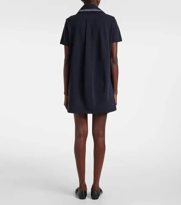 PATOU Logo Cotton Pique Polo Dress