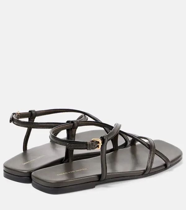 Dries Van Noten Leather Sandals