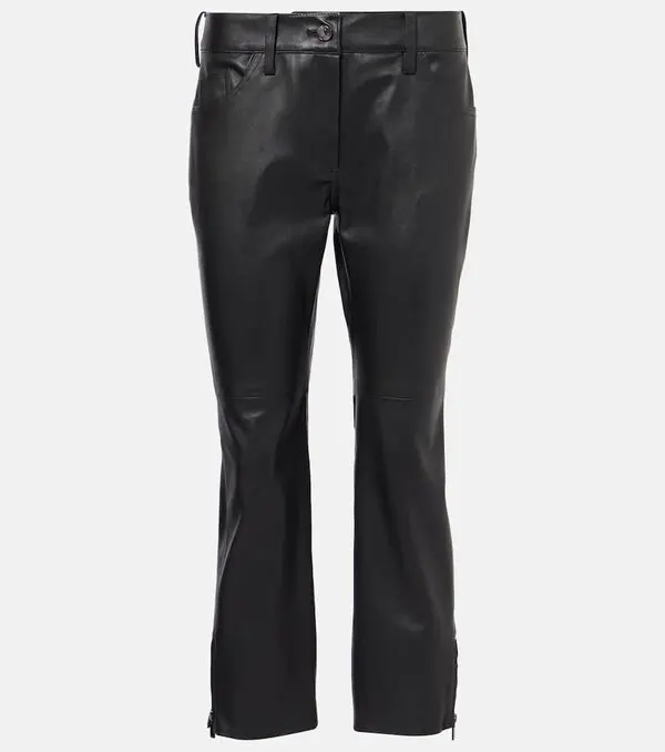 Magda Butrym Low-rise Leather Capri