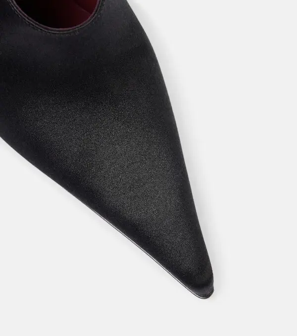 Magda Butrym Floral-applique Satin Pumps