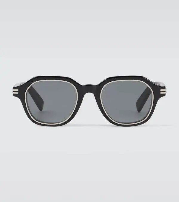 Zegna Octagon Sunglasses - Black