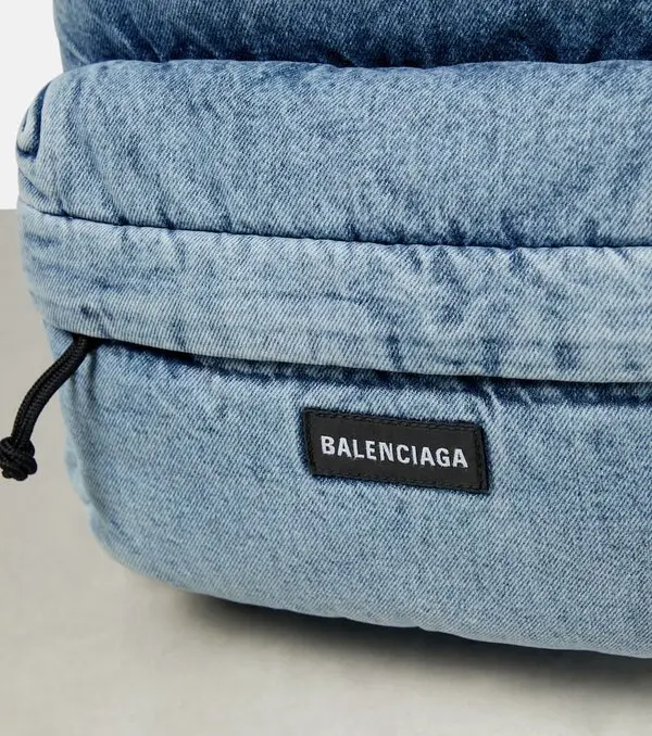 Balenciaga Padded Denim Backpack