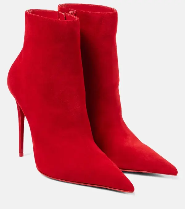 CHRISTIAN LOUBOUTIN Kate Max 100 Suede Ankle Boots