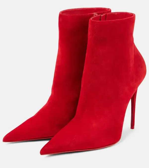 CHRISTIAN LOUBOUTIN Kate Max 100 Suede Ankle Boots