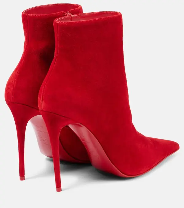 CHRISTIAN LOUBOUTIN Kate Max 100 Suede Ankle Boots