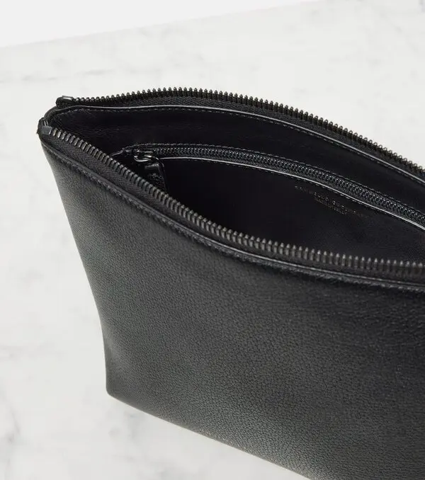 Brunello Cucinelli Small Leather Pouch - Black