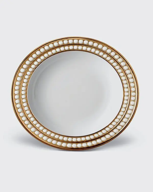 L'Objet Perlee Soup Plate - Gold