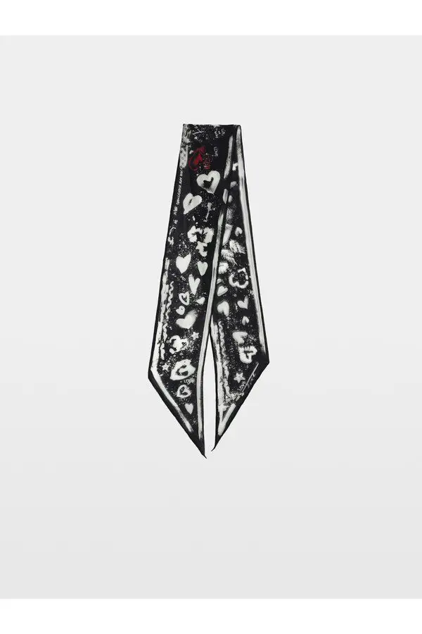 Zadig&Voltaire Jessie Silk Scarf - Black