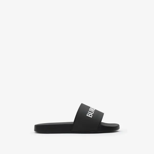 Burberry Logo Slides - Black/white