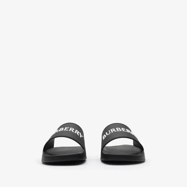 Burberry Logo Slides - Black/white