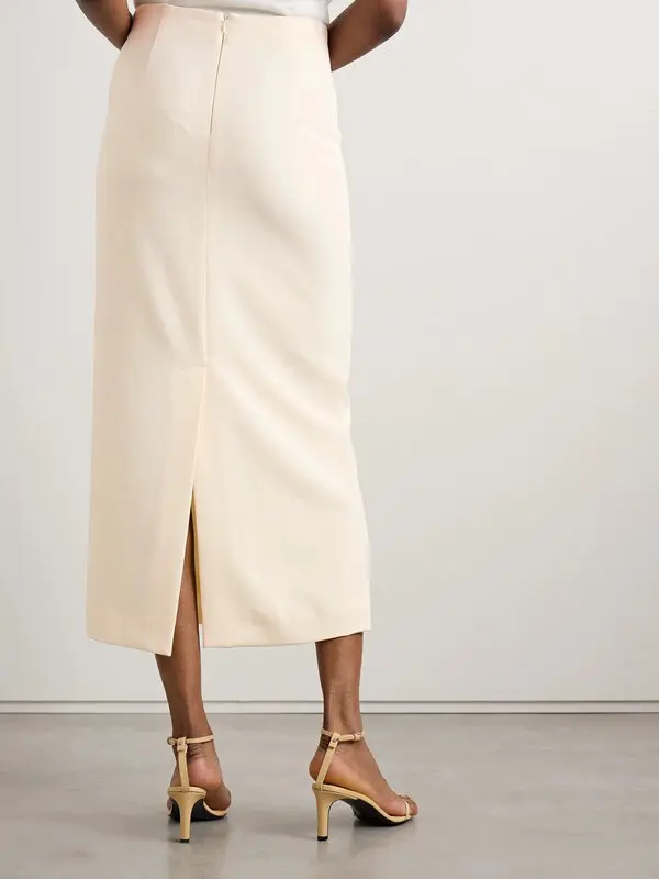 Staud Smith Crepe Midi Skirt
