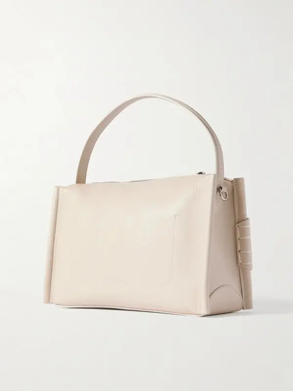 JW Anderson Loafer Leather Shoulder Bag - Neutrals