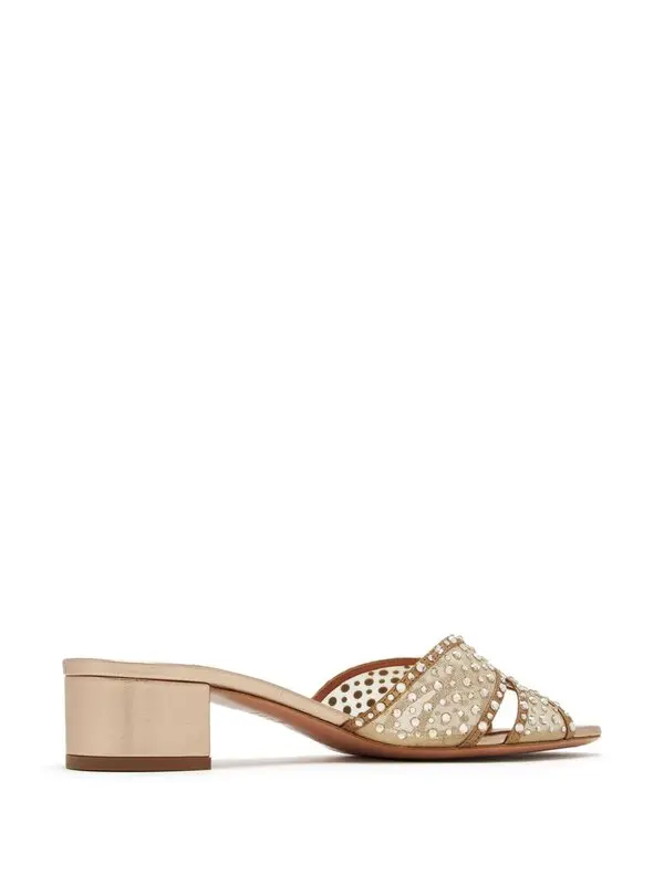 AQUAZZURA Leather Mules