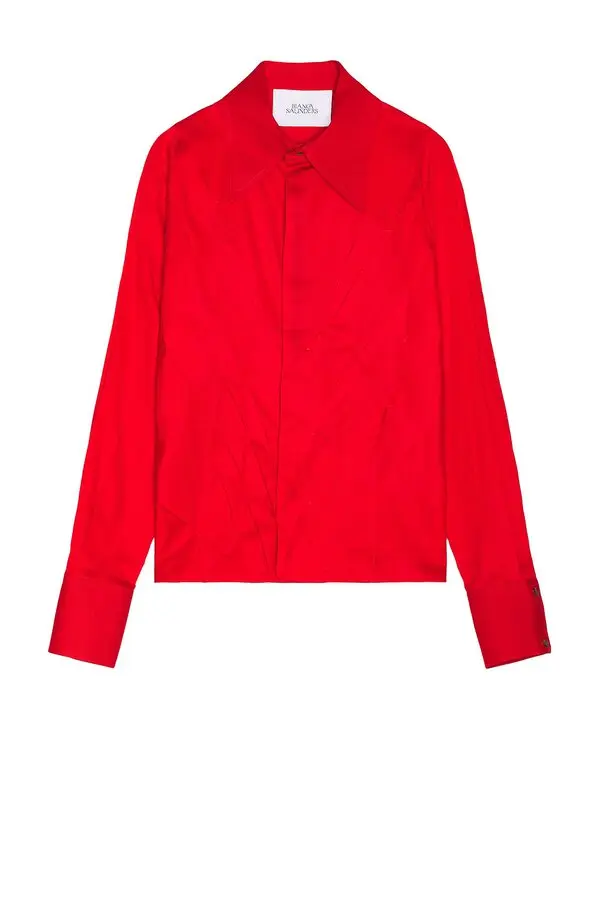 BIANCA SAUNDERS Tucker Shirt In Red