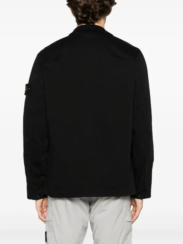Stone Island Compass-badge Shirt Jacket - Black