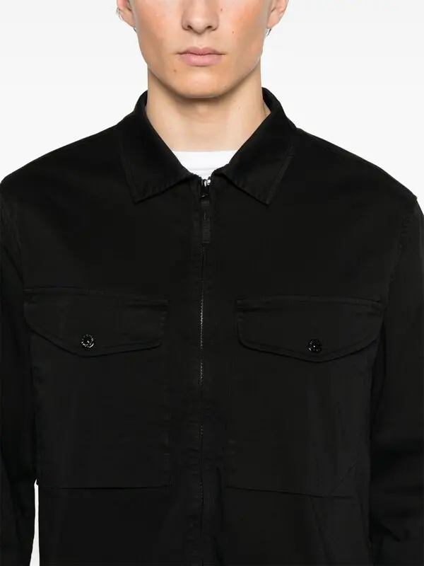 Stone Island Compass-badge Shirt Jacket - Black