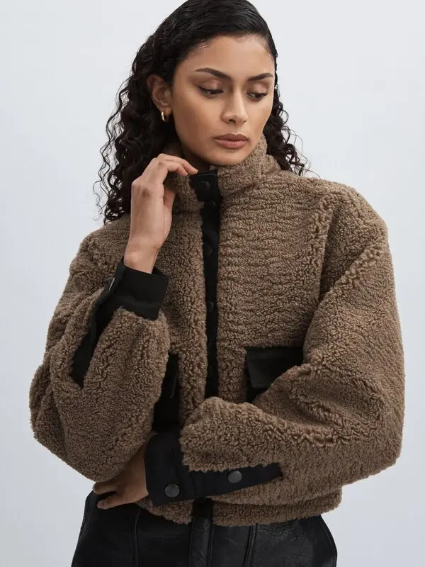 Paige Locklin Faux Shearling Jacket