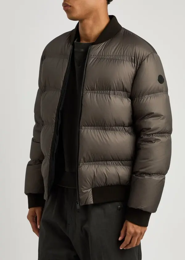 Moncler Vioz Quilted Nylon Bomber Jacket