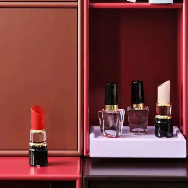 KOSTA BODA Make Up Crystal Lipstick Decor - Pink