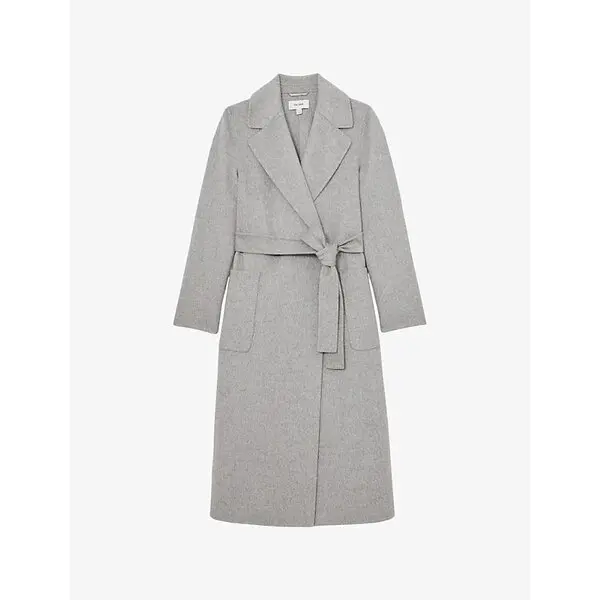 REISS Lucia Wool-blend Coat - Grey