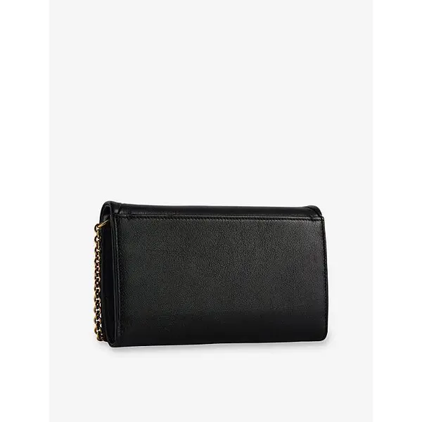 Chloé Spin Logo-plaque Leather Chain Wallet