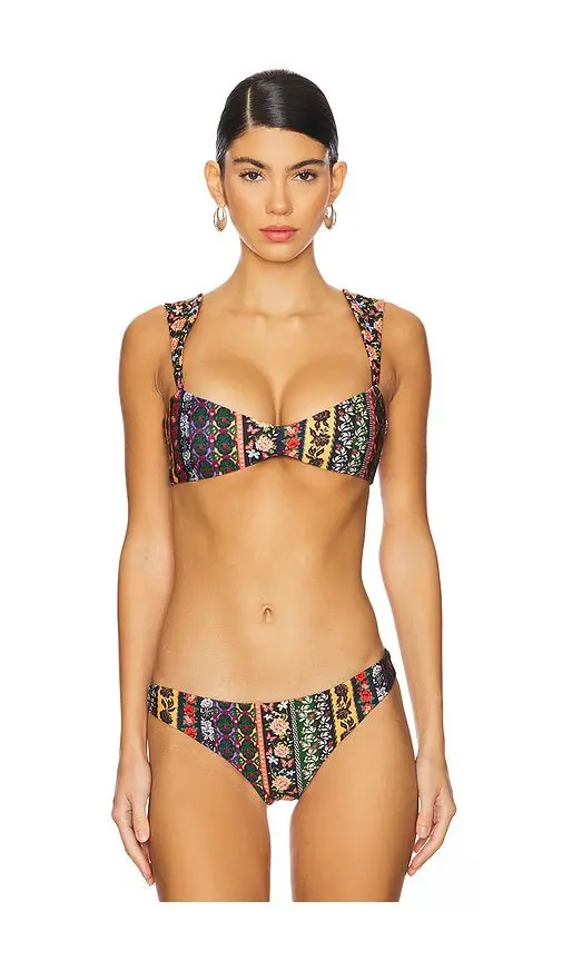Agua Bendita X Malory Bikini Top - Floral Multi