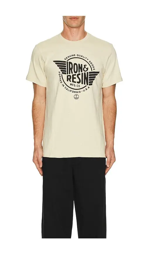 IRON & RESIN Wing Tee In Cream