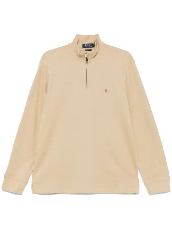 Polo Ralph Lauren Half Zip-up Sweater - Neutrals