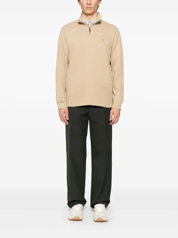 Polo Ralph Lauren Half Zip-up Sweater - Neutrals