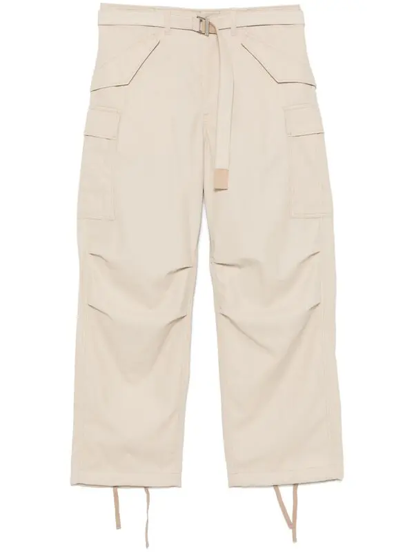 Sacai Belted Trousers - Neutrals