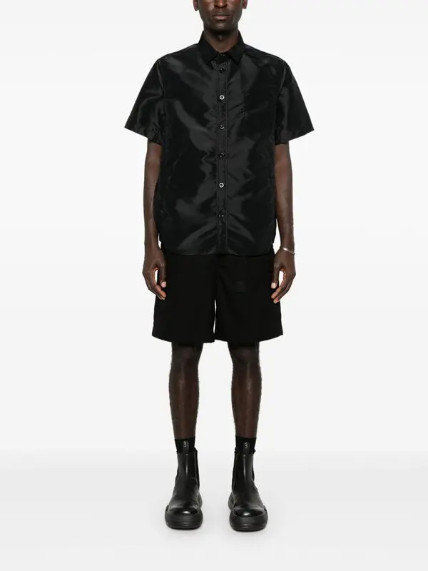 Sacai Belted Cargo Shorts - Black
