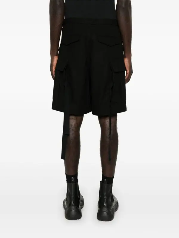 Sacai Belted Cargo Shorts - Black