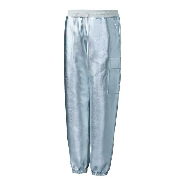 Mackage Marvin-m Metallic Double Face Jersey Sweatpants - Silver