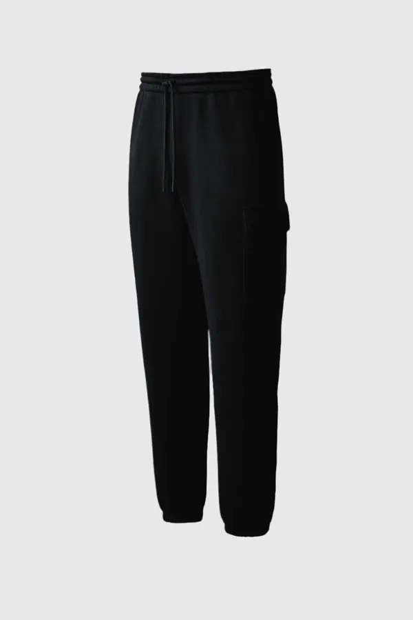Mackage Marvin-r Double Face Jersey Cargo Sweatpants - Black