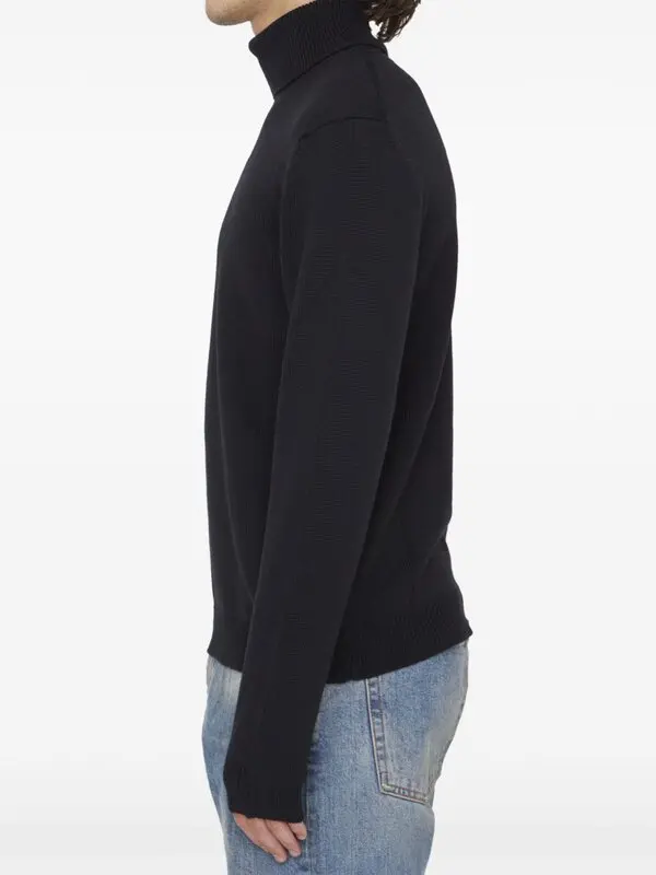ROBERTO COLLINA Merino Wool Sweater - Black