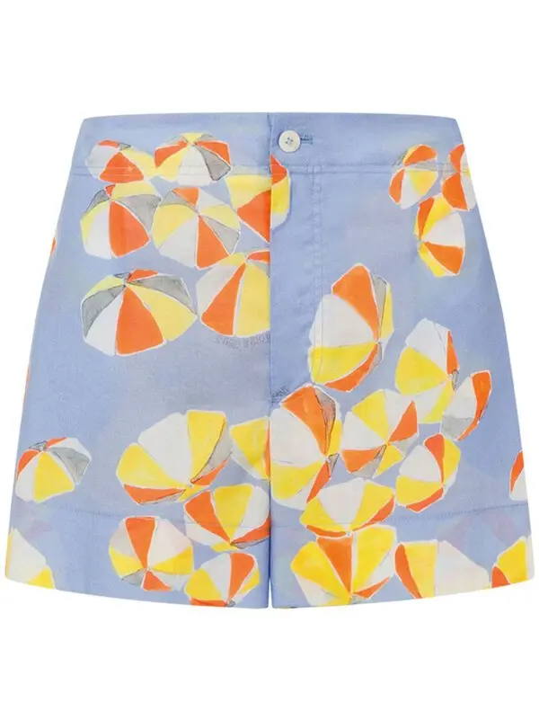 Moschino Printed Shorts - Blue