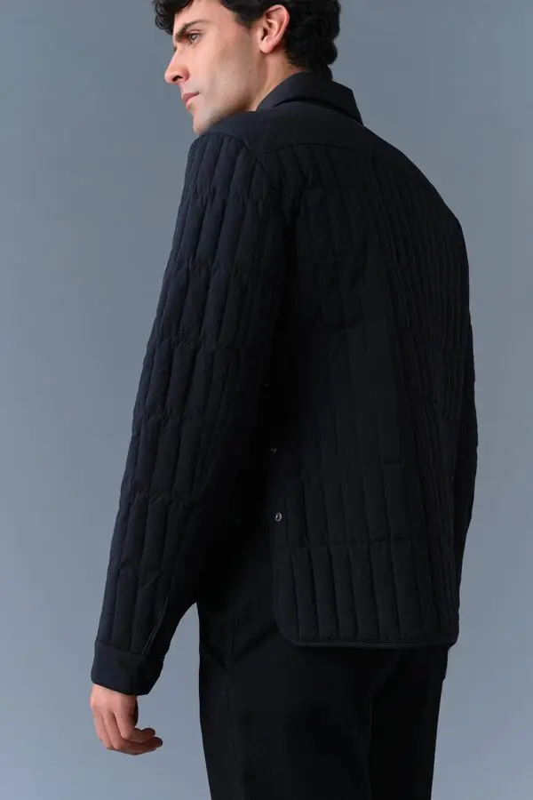 Mackage Vertical Quilted Jacket - Navy