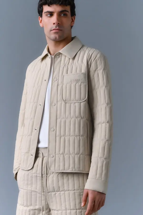 Mackage Vertical Quilted Jacket - Navy