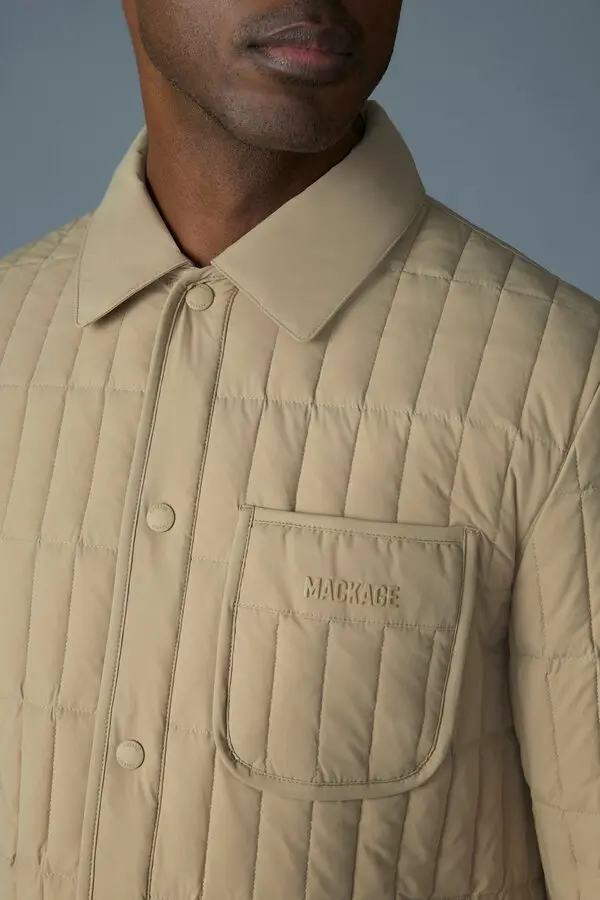 Mackage Vertical Quilted Jacket - Navy