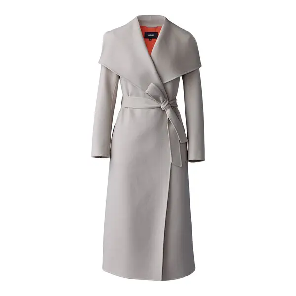 Mackage Mai-lst Double-face Wool Wrap Coat - Trench