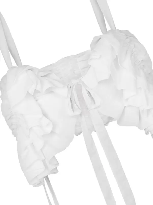 Moschino Ruffle-detail Crop Top